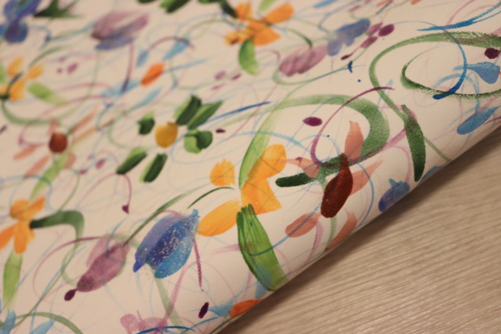 ds45円！新入荷！イタリアンレザー 花柄プリント カーフ 48ds – 【レザークラフト用革材料専門店】BROWN LEATHER